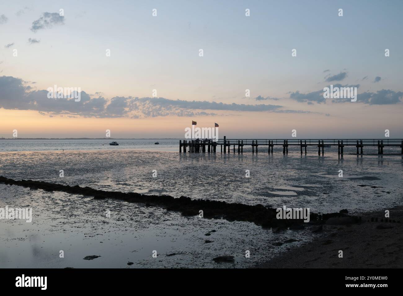 Beautiful shot boats silhouettes hi-res stock photography and images ...