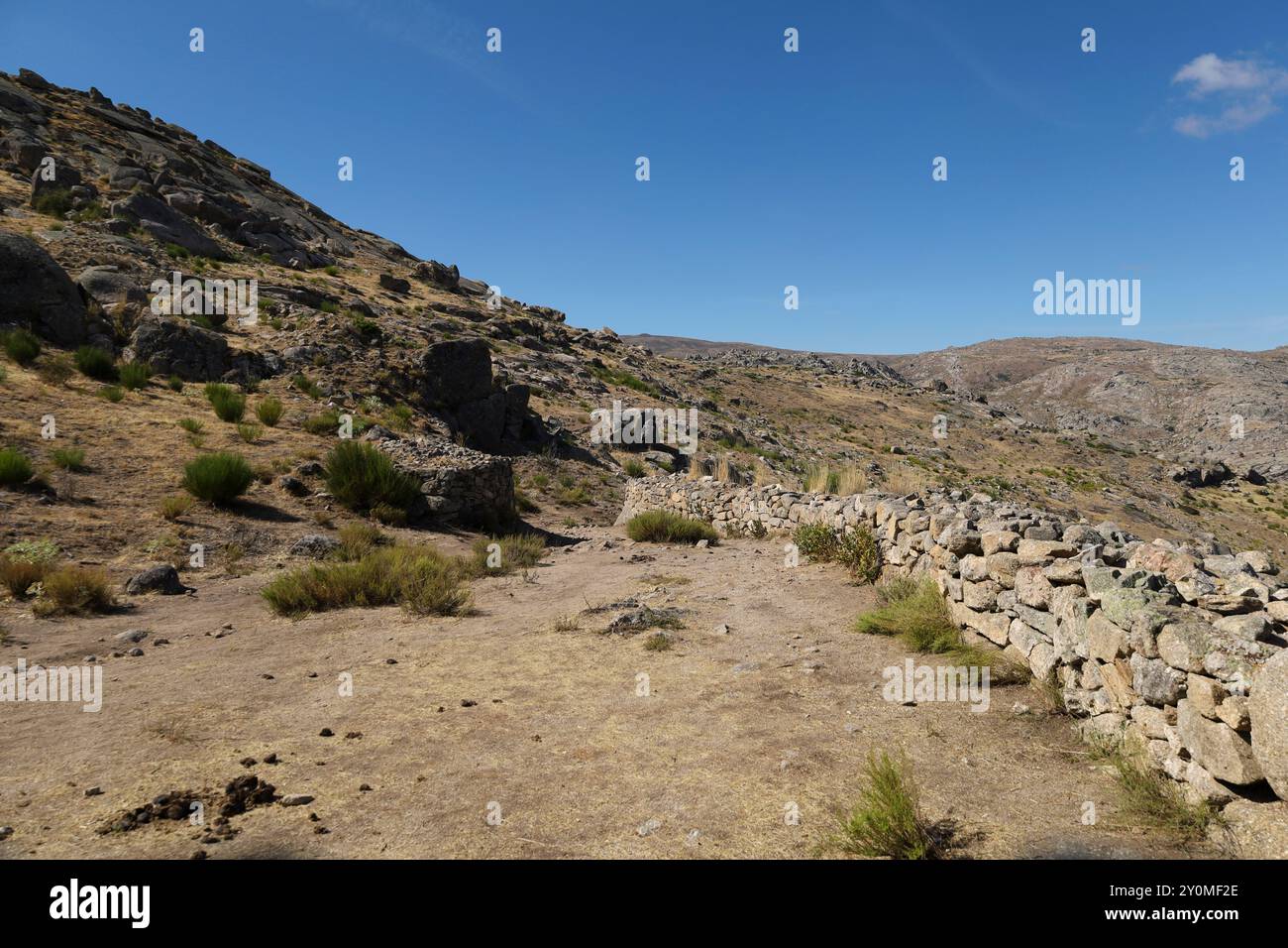 The Celtic settlement called Fort of Ulaca in Sierra de la Paramera ...