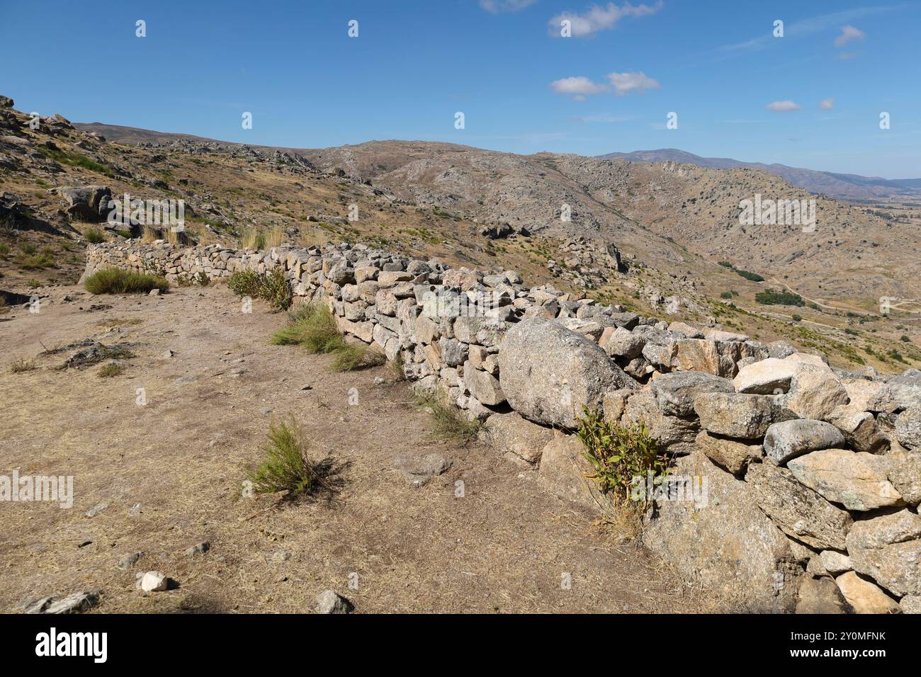 The Celtic settlement called Fort of Ulaca in Sierra de la Paramera ...