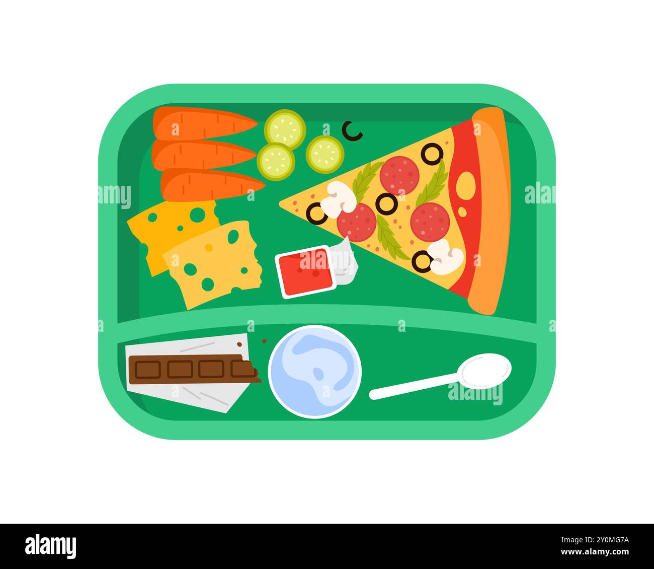 Tray food canteen Cut Out Stock Images & Pictures - Alamy