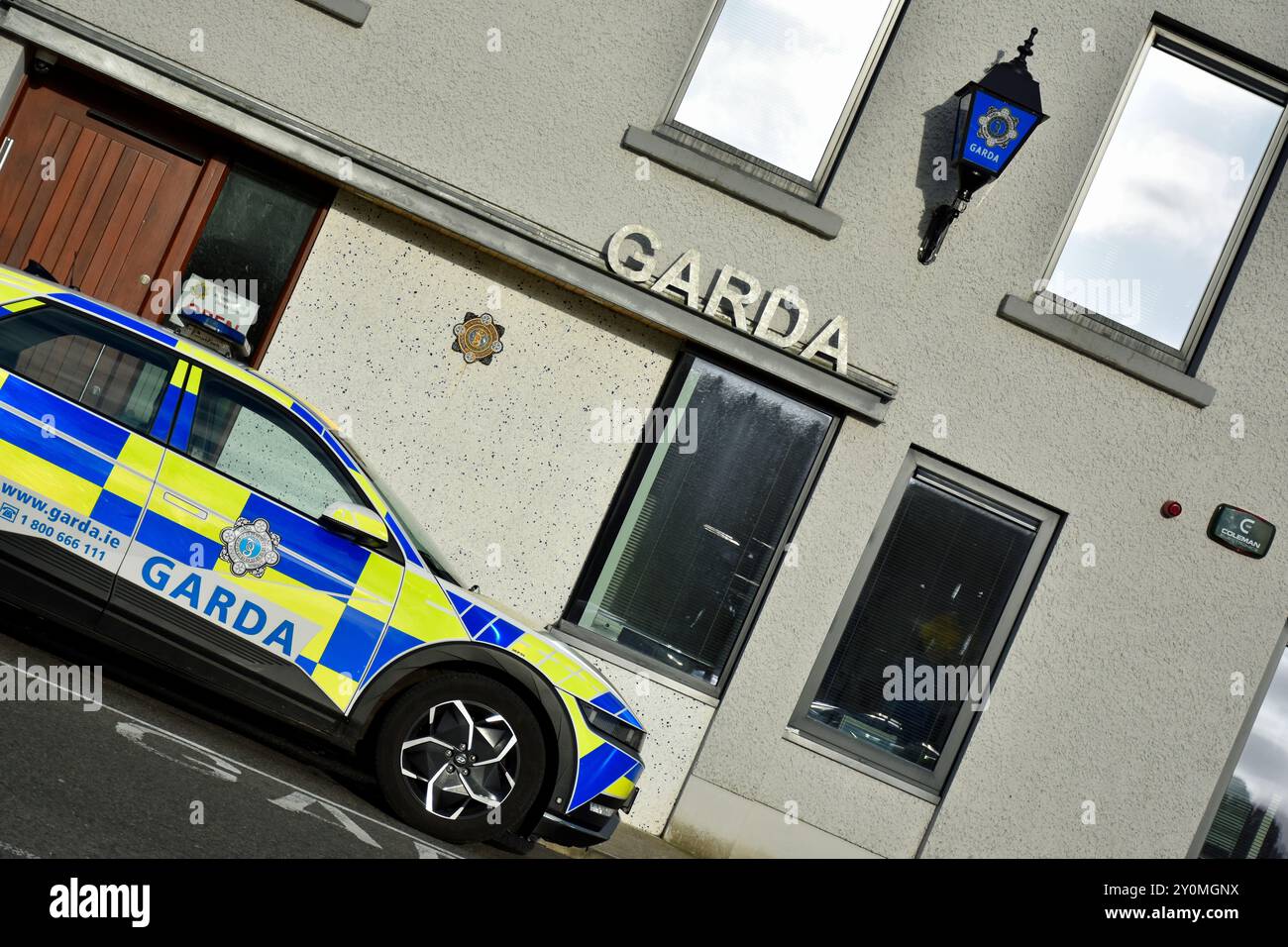Irish police, Garda, station in Donegal Town, Ireland Stock Photo - Alamy