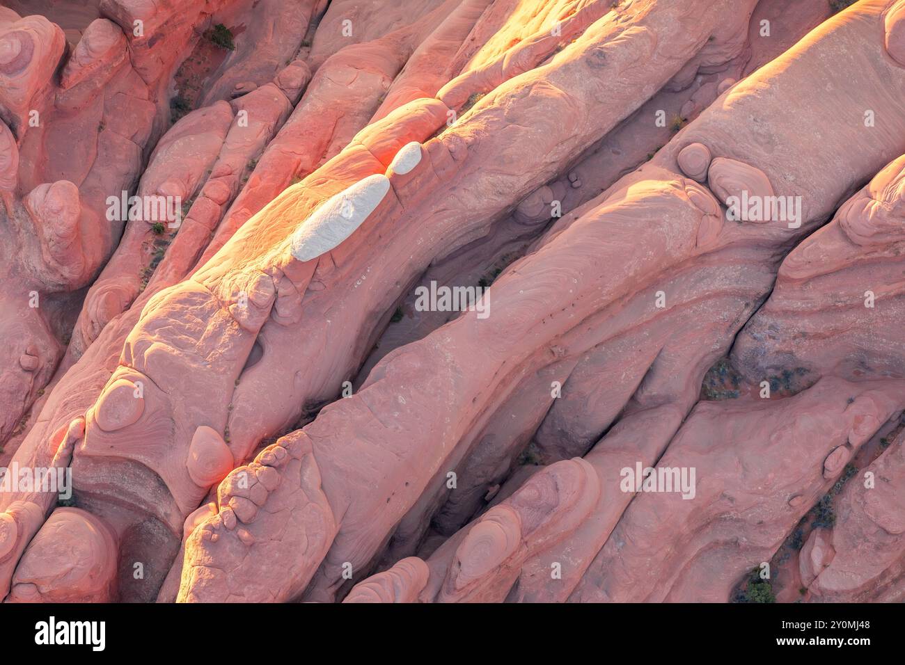 Aerial view on the structures of the Arches National Park, Utah Stock ...