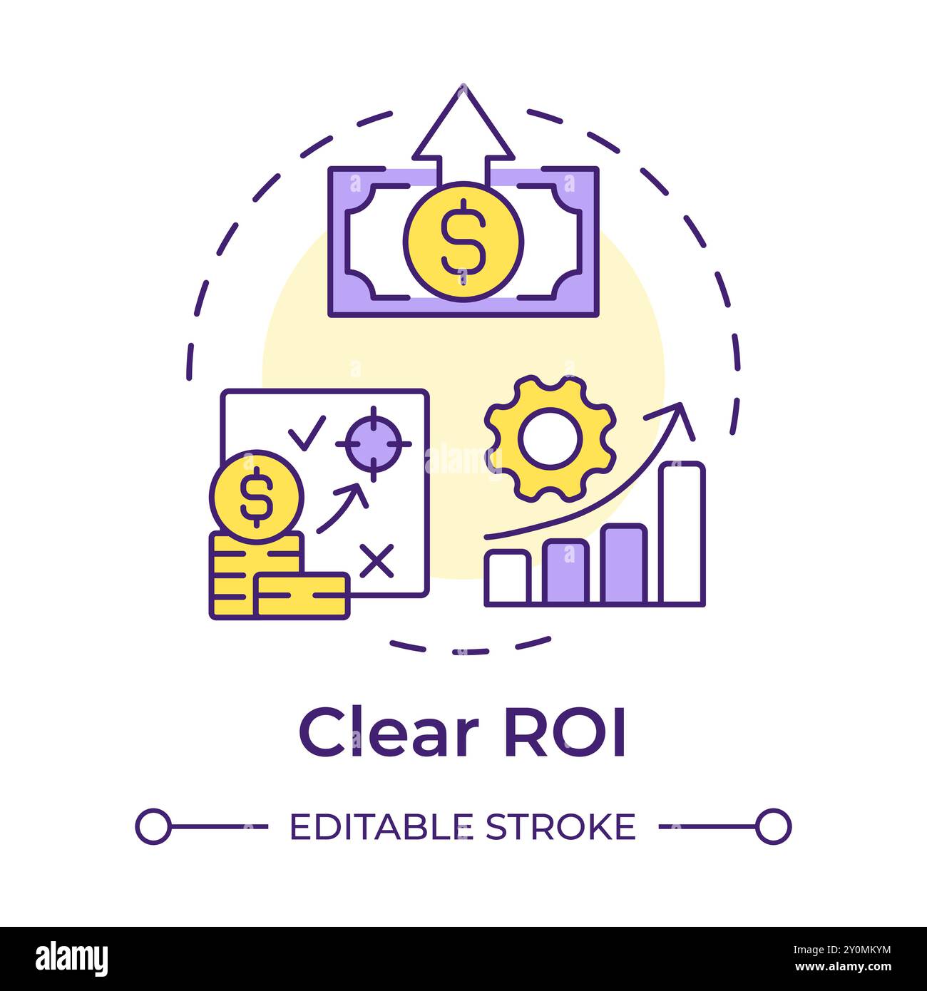 Roi concept image Cut Out Stock Images & Pictures - Alamy