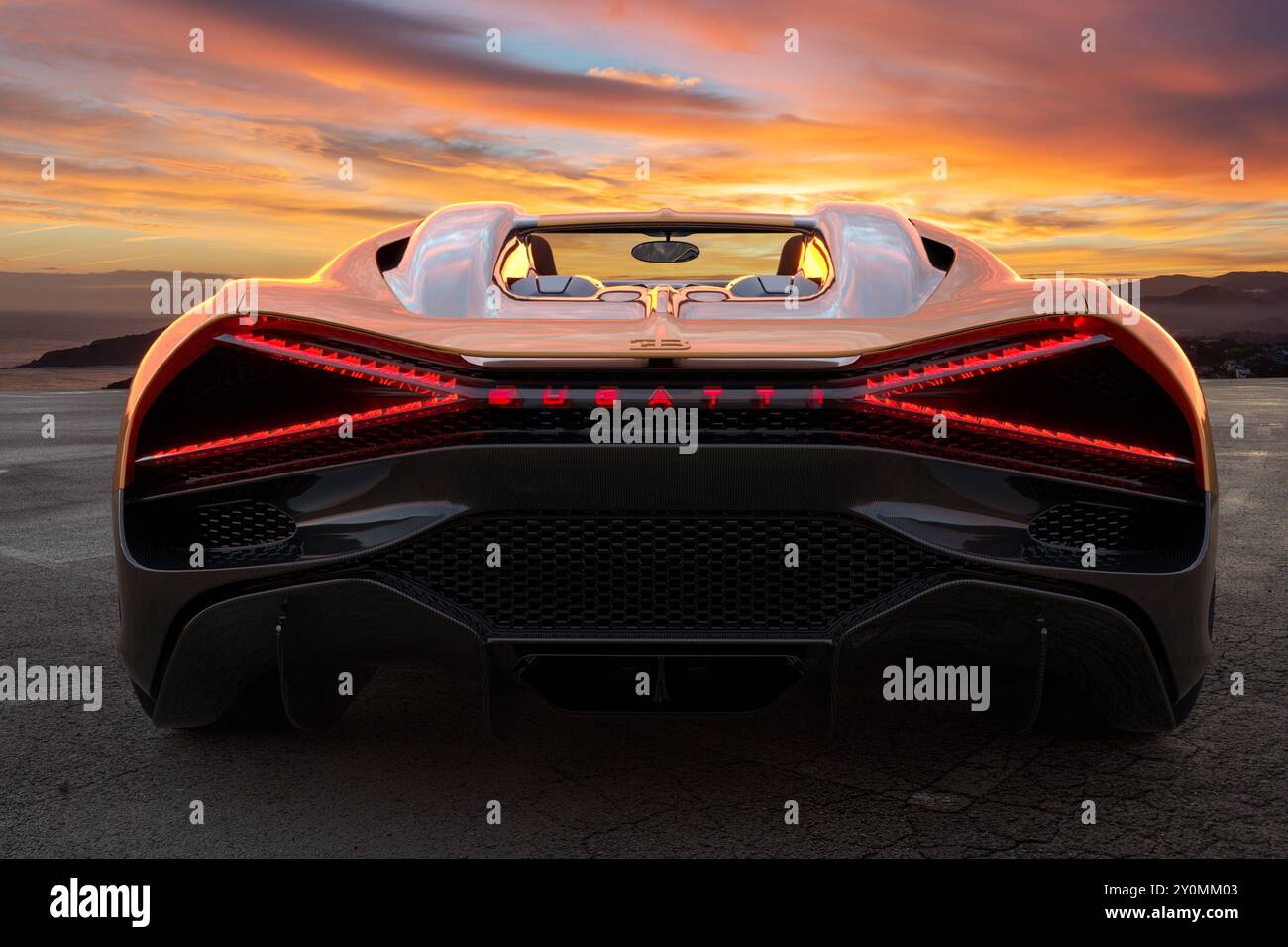 Bugatti Mistral Roadster- the last Bugatti with a W16 engine Stock ...