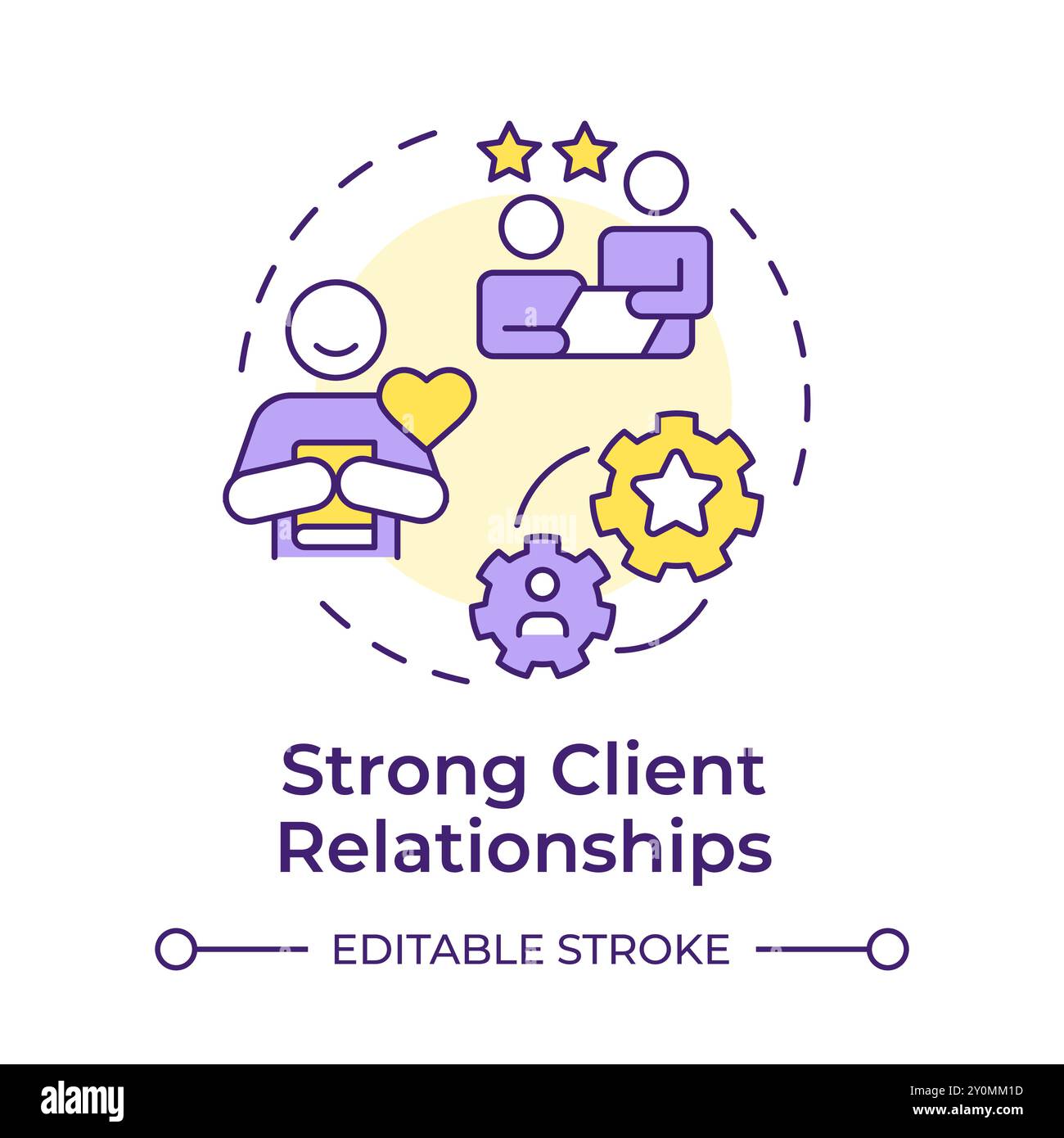 Client relationships Stock Vector Images - Alamy