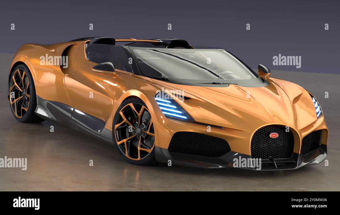 Bugatti Mistral Roadster- the last Bugatti with a W16 engine Stock ...