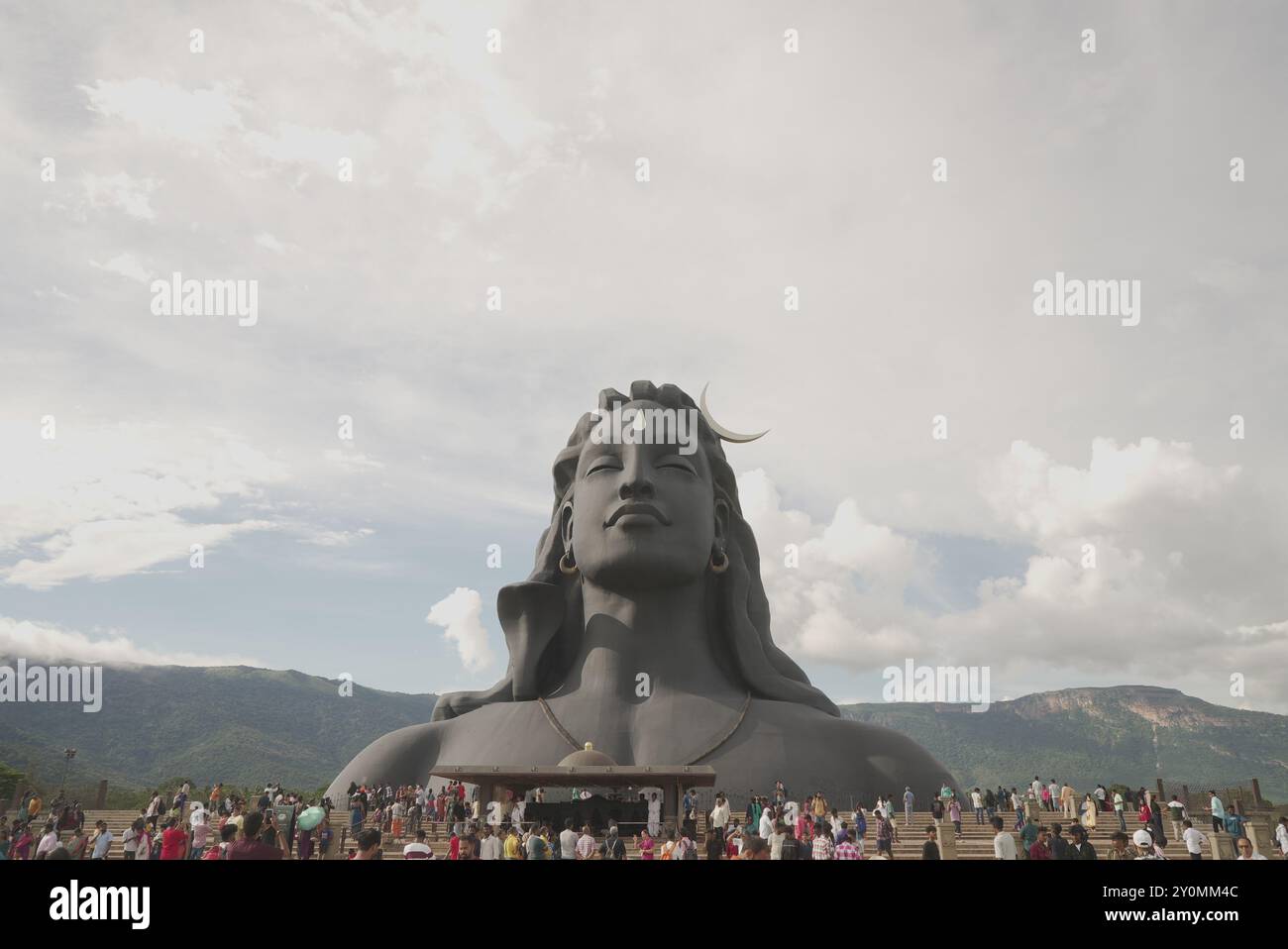 Adiyogi statue. Recognized by the Guinness World Records as the Largest ...