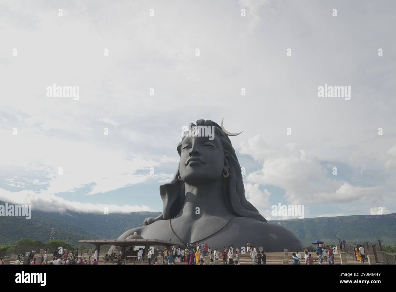 Adiyogi statue. Recognized by the Guinness World Records as the Largest ...
