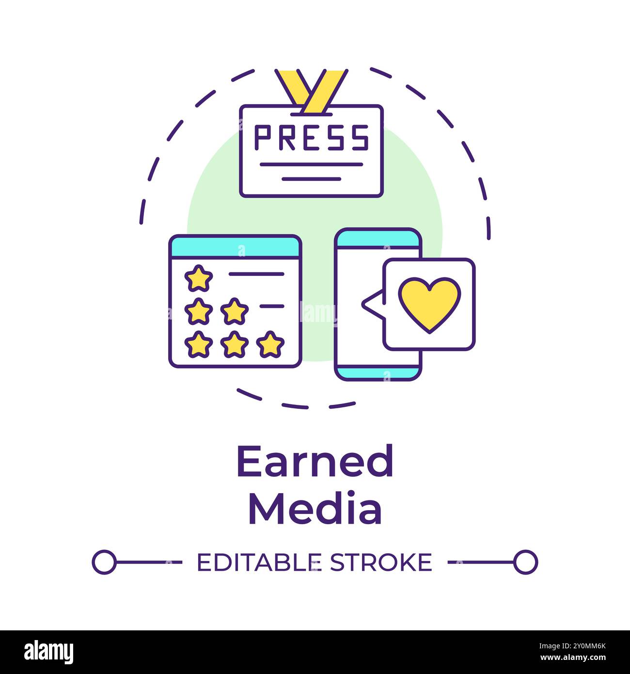 Earned media Stock Vector Images - Alamy