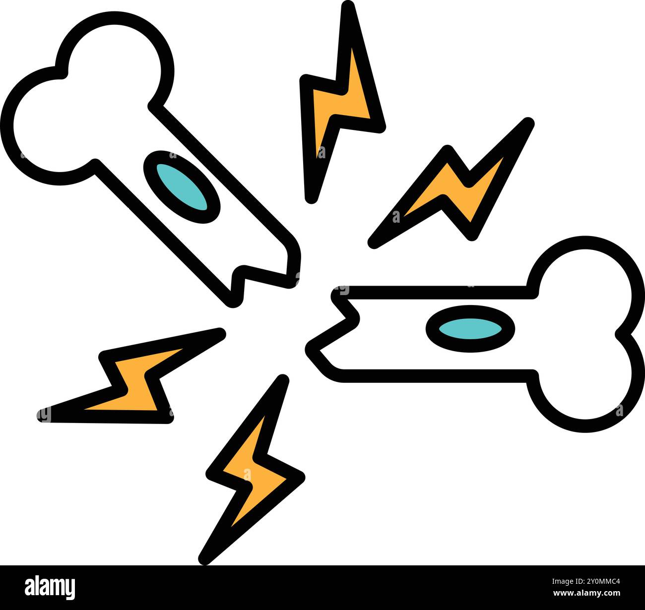 Bone single line art hi-res stock photography and images - Alamy