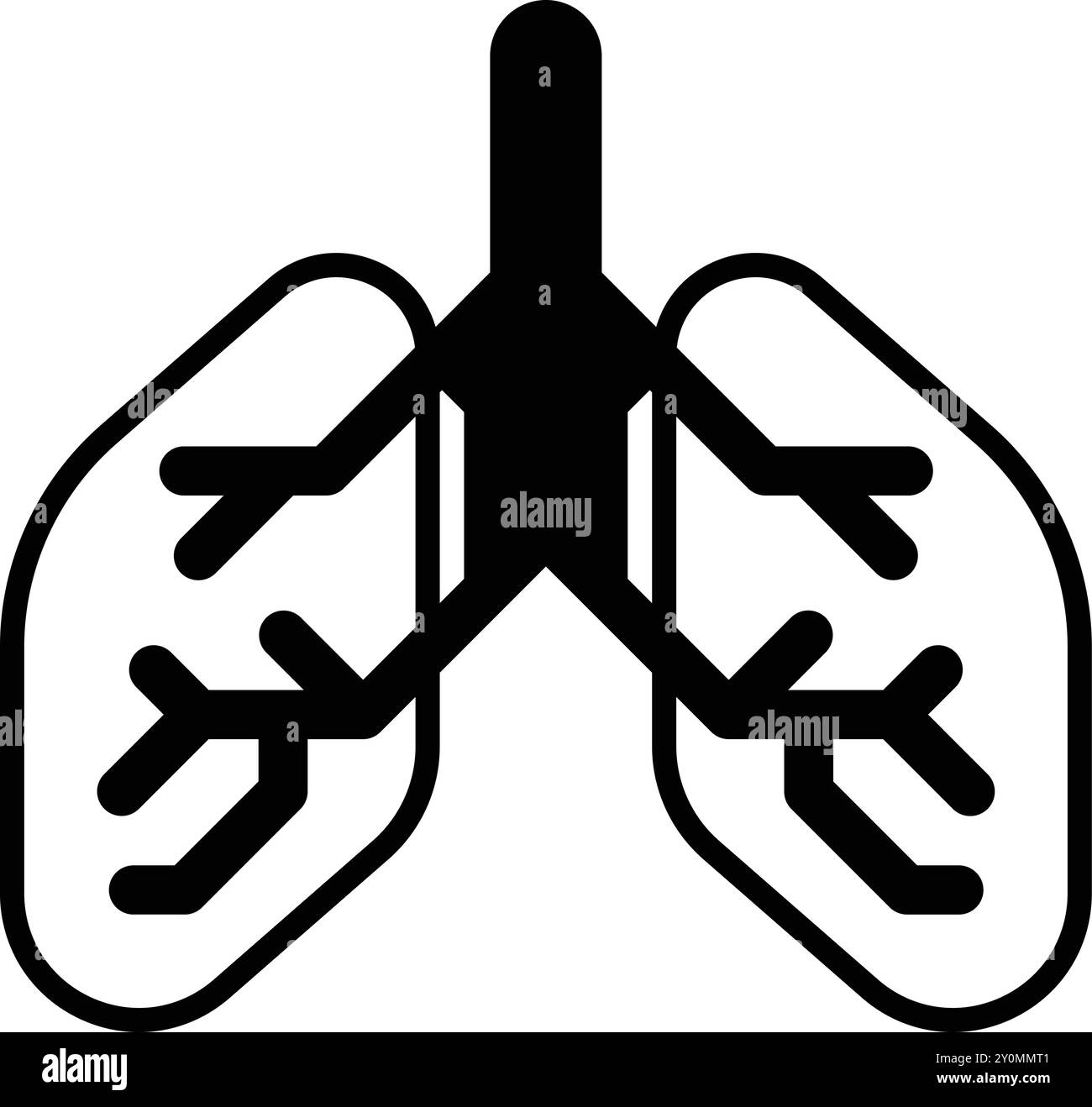 Pneumonia lung drawing Black and White Stock Photos & Images - Alamy