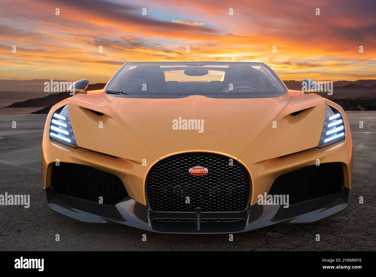 Bugatti Mistral Roadster- the last Bugatti with a W16 engine Stock ...