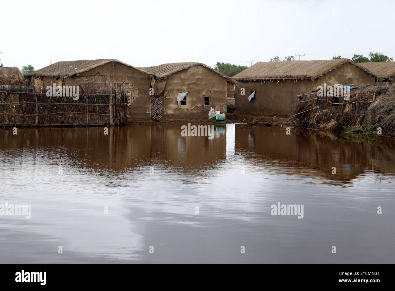 Dadu. 2nd Sep, 2024. This photo taken on Sept. 2, 2024 shows a flooded ...