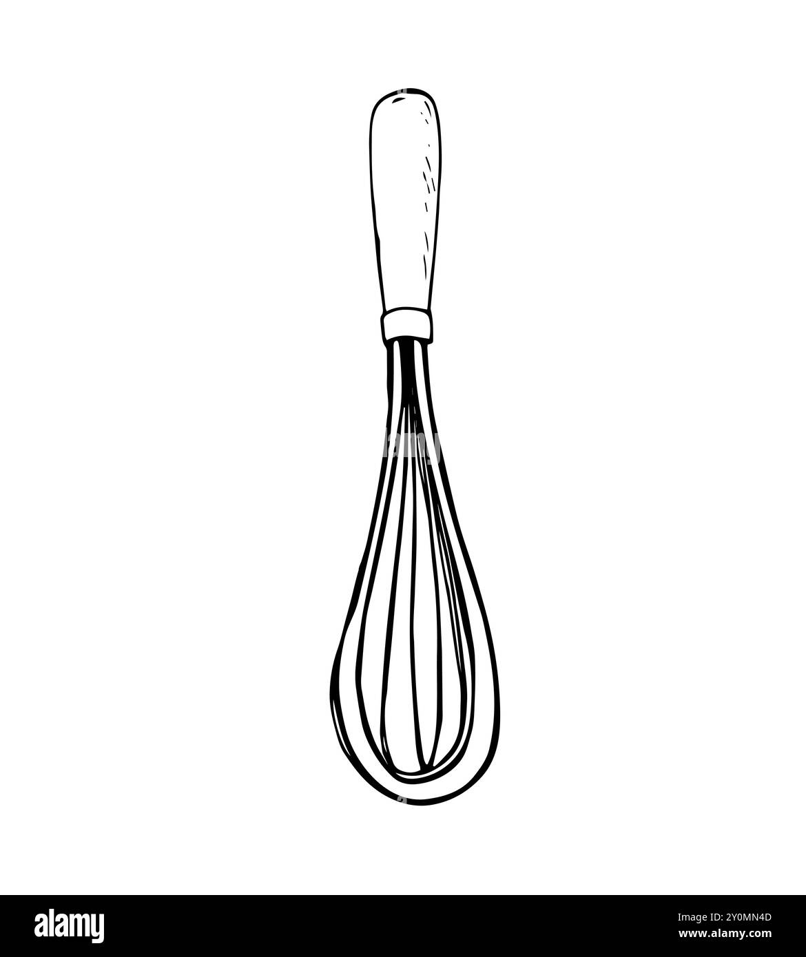 Beaten egg white on whisk Stock Vector Images - Alamy