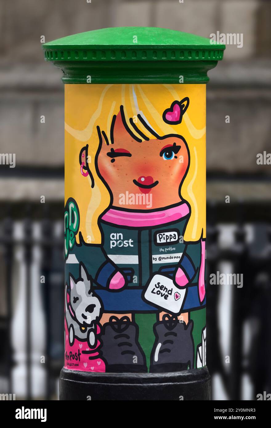 post box in Dublin Stock Photo - Alamy