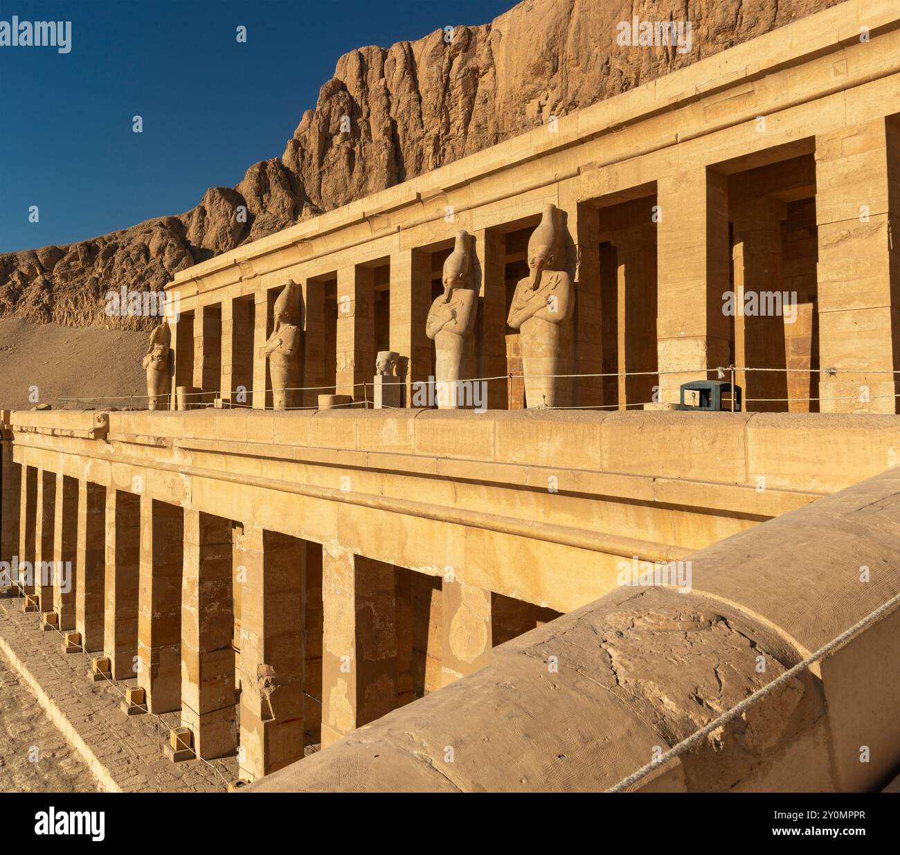 Knowing the funerary temple of the pharaoh Hatshepsut, in the Egyptian ...