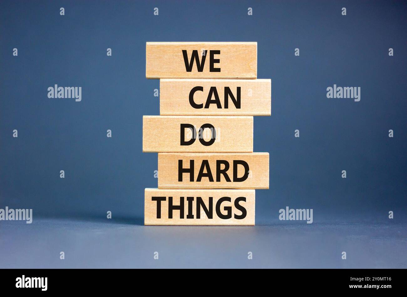 We can do hard things symbol. Concept words We can do hard things on ...