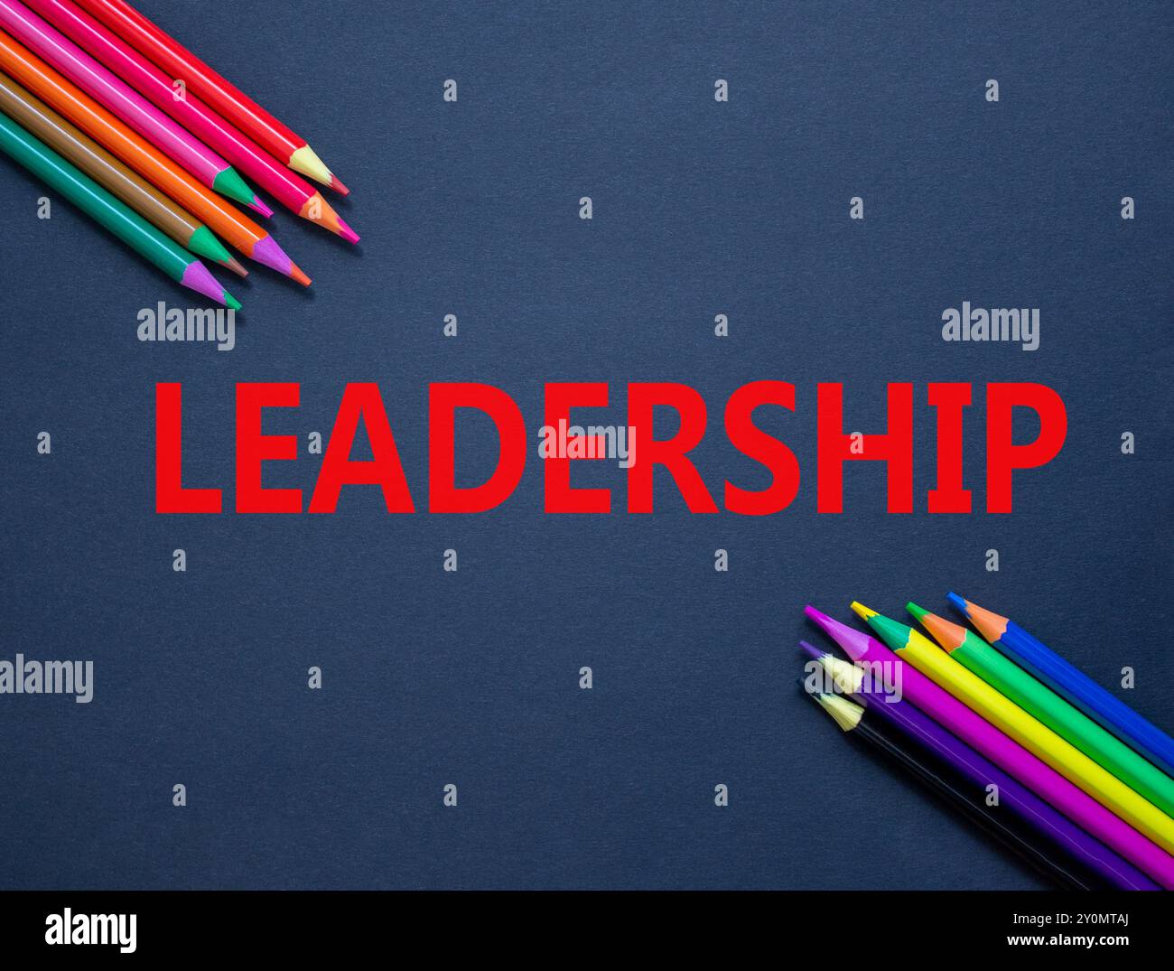 Leadership symbol. Concept word Leadership on beautiful black paper ...