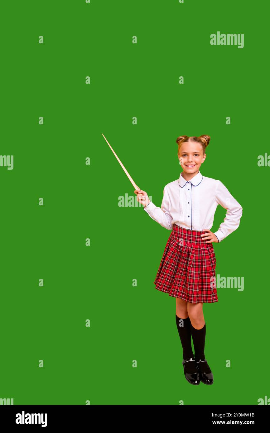 Vertical full length body size view portrait of nice attractive ...