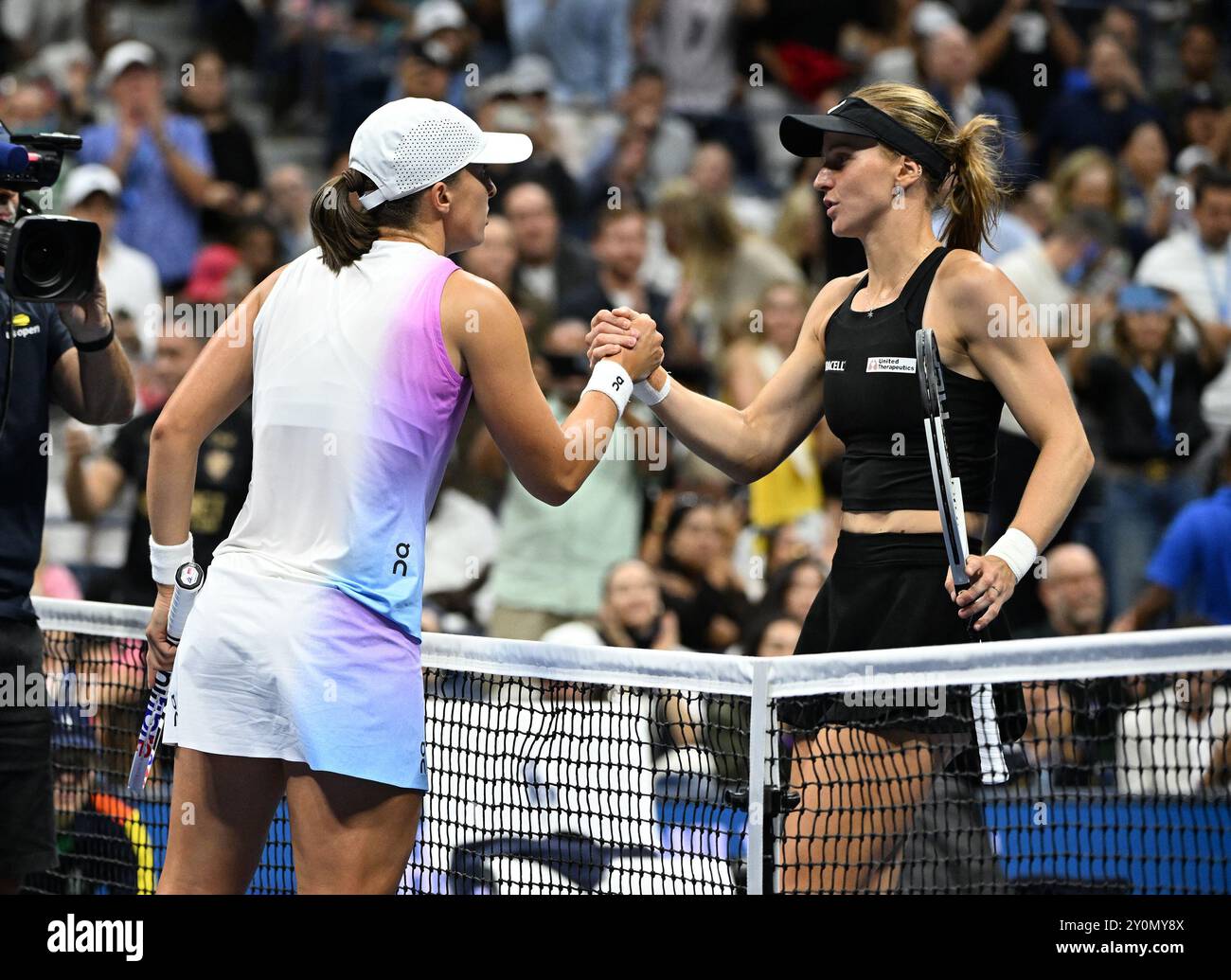 Flushing NY, USA. 02nd Sep, 2024. **NO NY NEWSPAPERS** Iga Swiatek Vs Liudmila Samsonova on ...