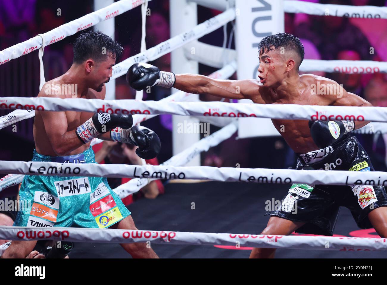 (L to R) Daigo Higa, Yoshiki Takei (JPN), SEPTEMBER 3, 2024 - Boxing : WBO World Bantam weight ...