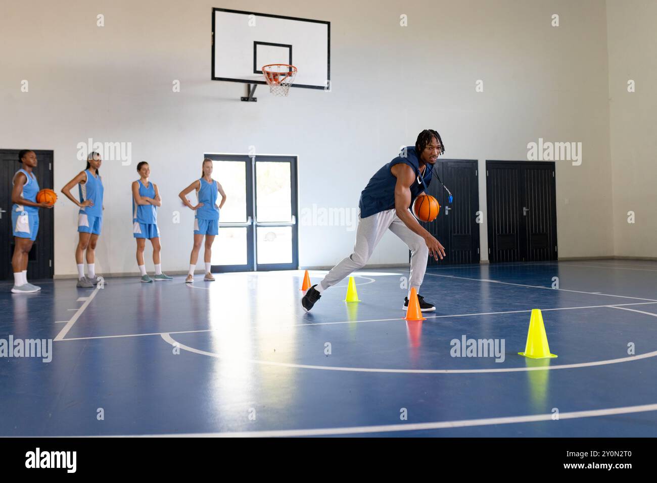 Training cones women hi-res stock photography and images - Alamy