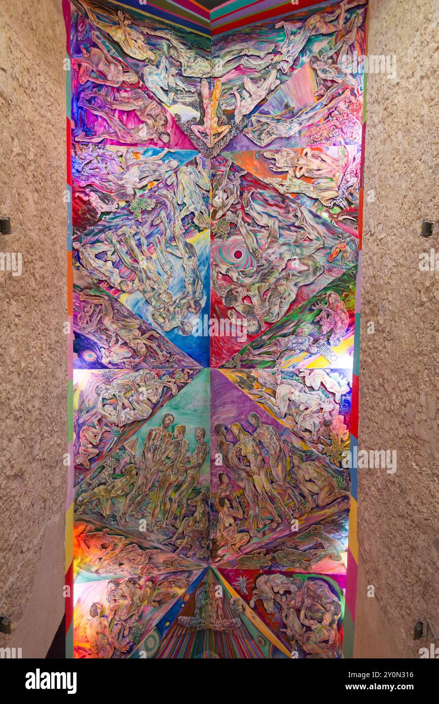 Jacob's Dream ceiling painting at Museum Santa Barbara (also known as ...