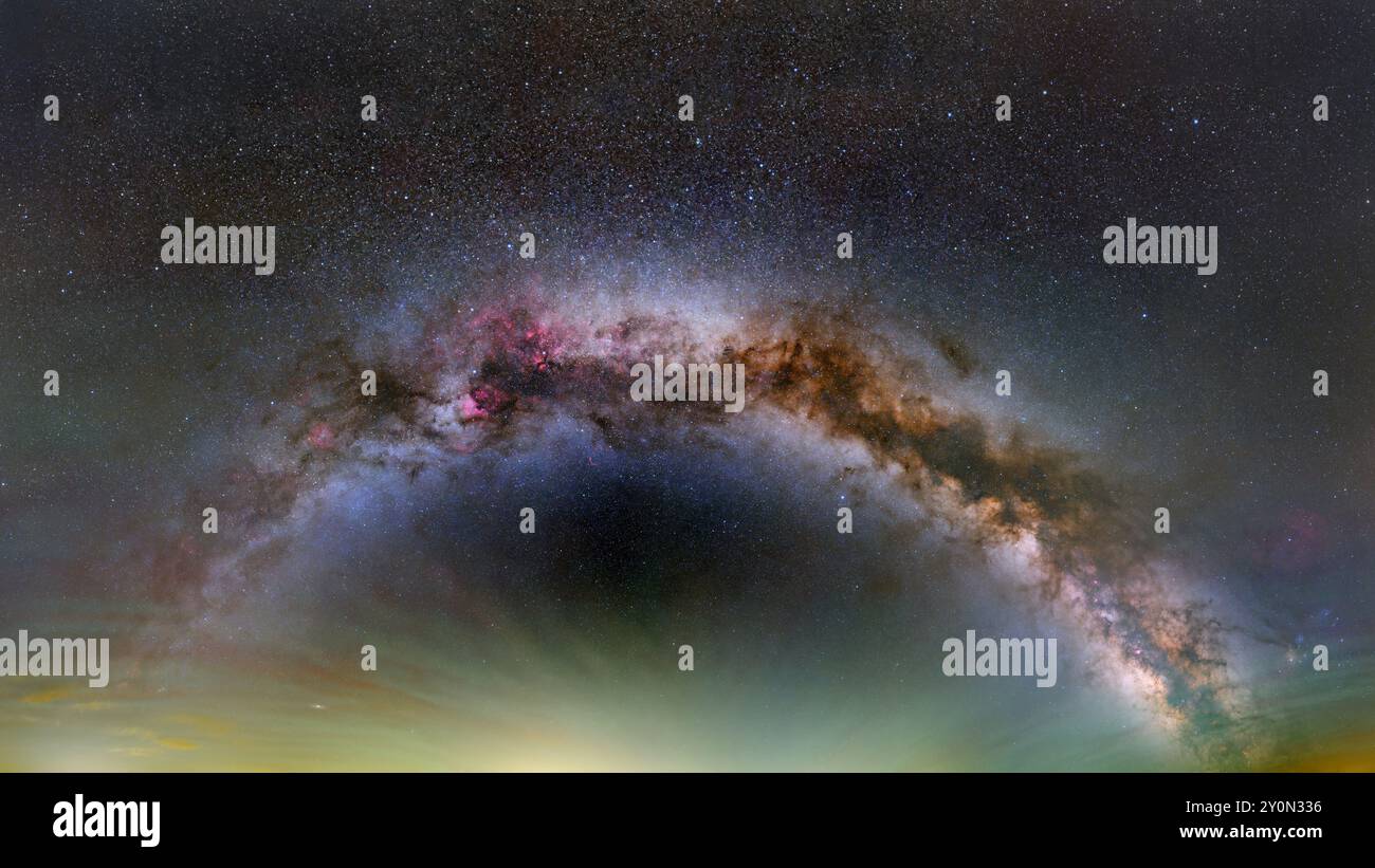 Detailed View of the Milky Way Galaxy's Core with Vibrant Star Fields ...