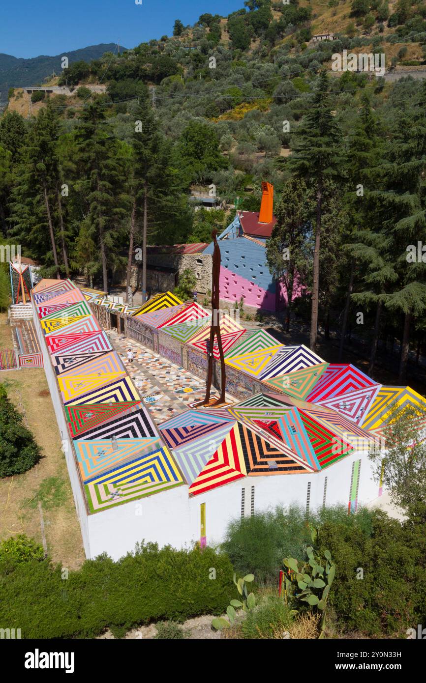 Colourful buildings of the Park Museum Santa Barbara( also known as ...