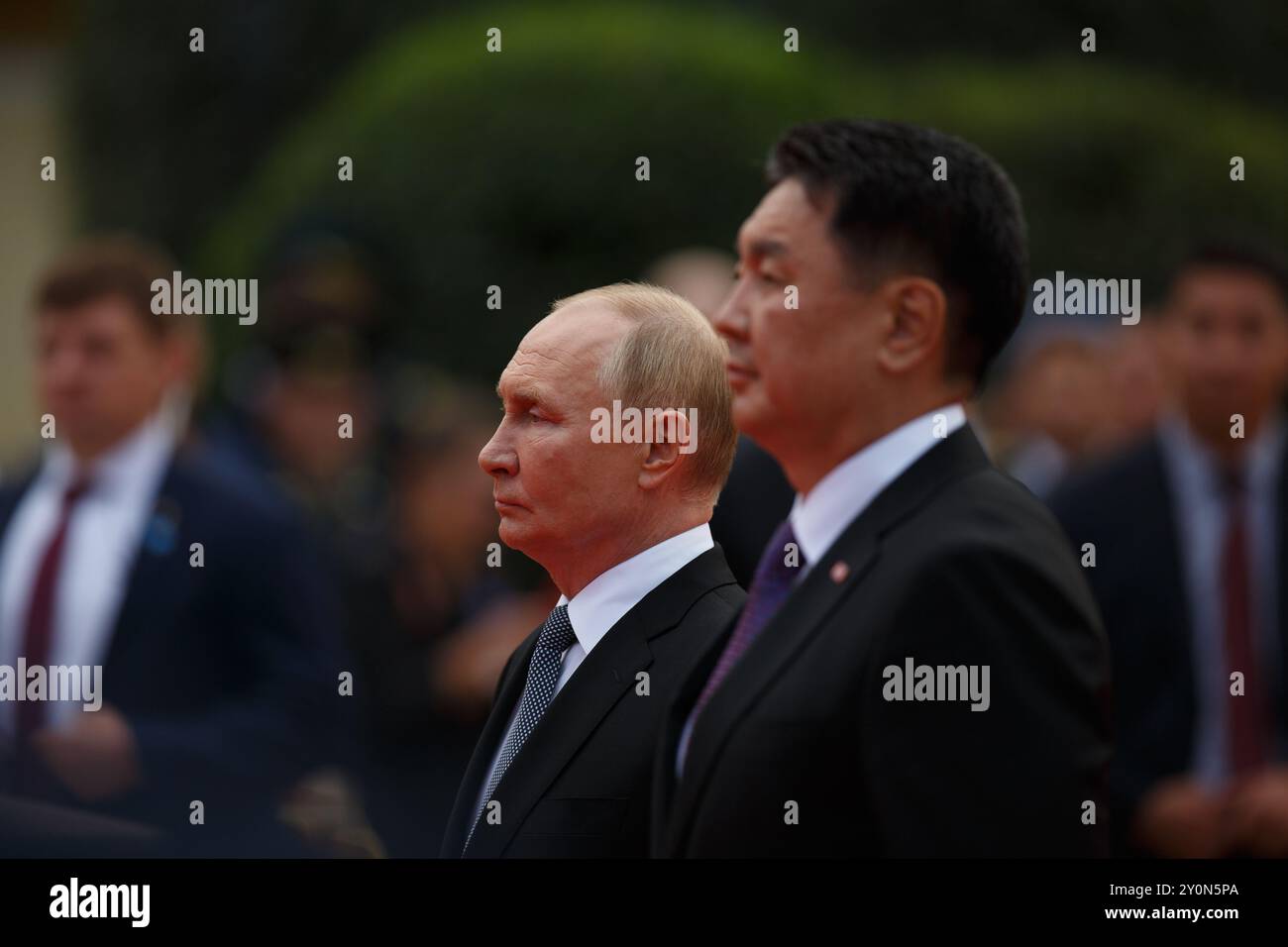 Ulaanbaatar, Mongolia. 3rd Sep, 2024. Vladimir Putin and Ukhnaa ...