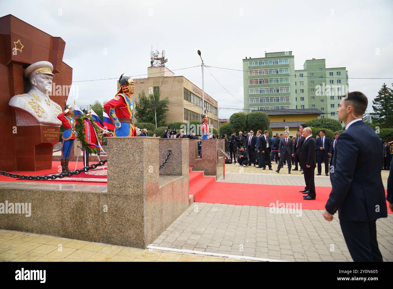 Ulaanbaatar, Mongolia. 3rd Sep, 2024. Vladimir Putin and Ukhnaa ...