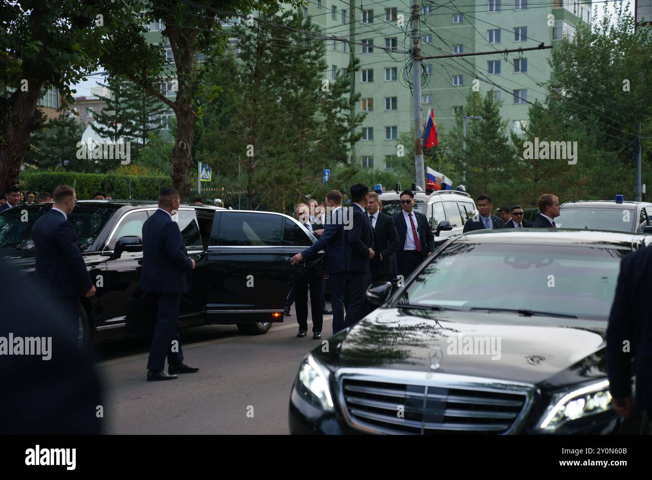 Ulaanbaatar, Mongolia. 3rd Sep, 2024. Vladimir Putin and Ukhnaa ...