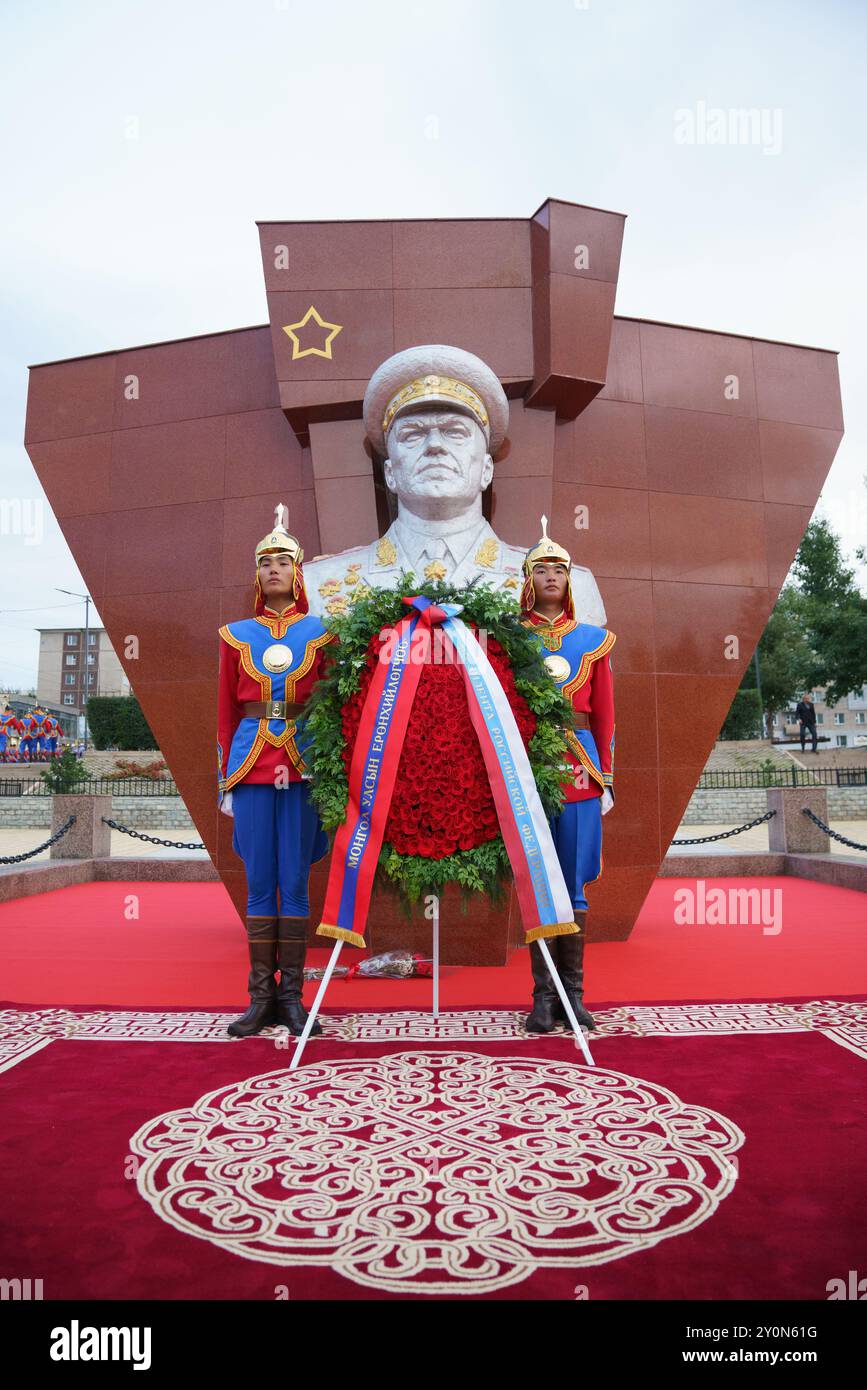Ulaanbaatar, Mongolia. 3rd Sep, 2024. Vladimir Putin and Ukhnaa ...
