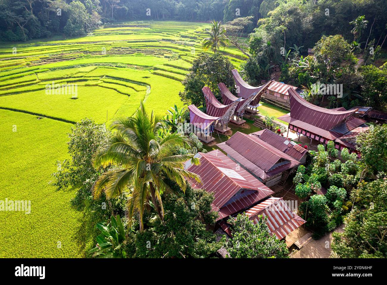 Beautiful landscape of Tanata Toraja in Sulawesi, spectacular ...