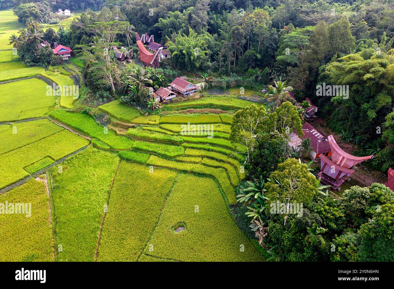 Beautiful landscape of Tanata Toraja in Sulawesi, spectacular ...