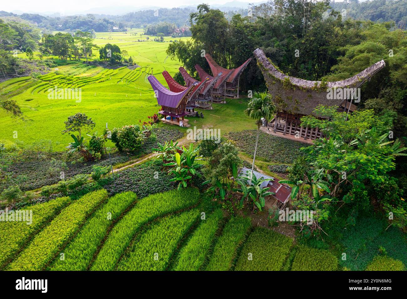 Beautiful landscape of Tanata Toraja in Sulawesi, spectacular ...