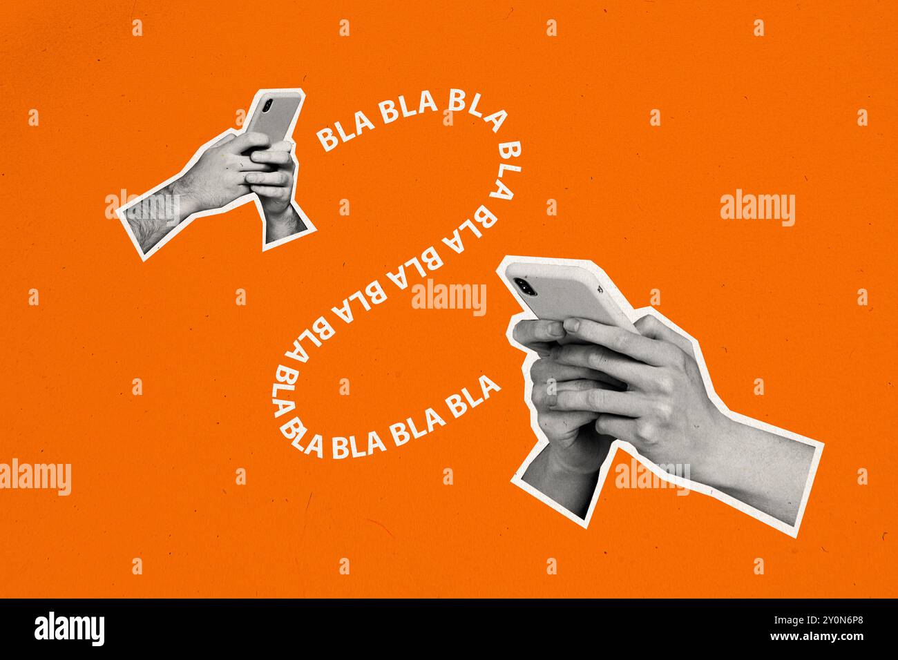 Composite artwork sketch image photo collage of monochrome people hands ...