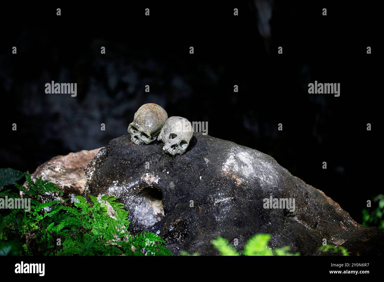 The historical burial site of Lombok Parinding in Tana Toraja, human ...