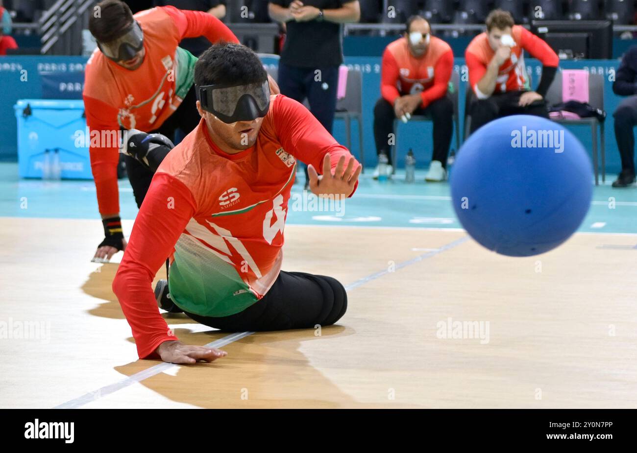 Paris, France. 03rd Sep, 2024. Paris2024 Paralympics. Men's Goal Ball ...