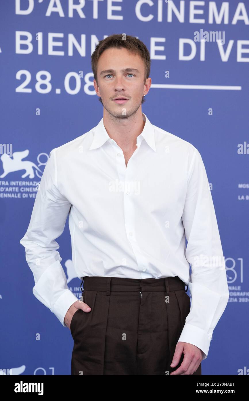 Venezia, Italia. 03rd Sep, 2024. Drew Starkey, attends the photocall of ...