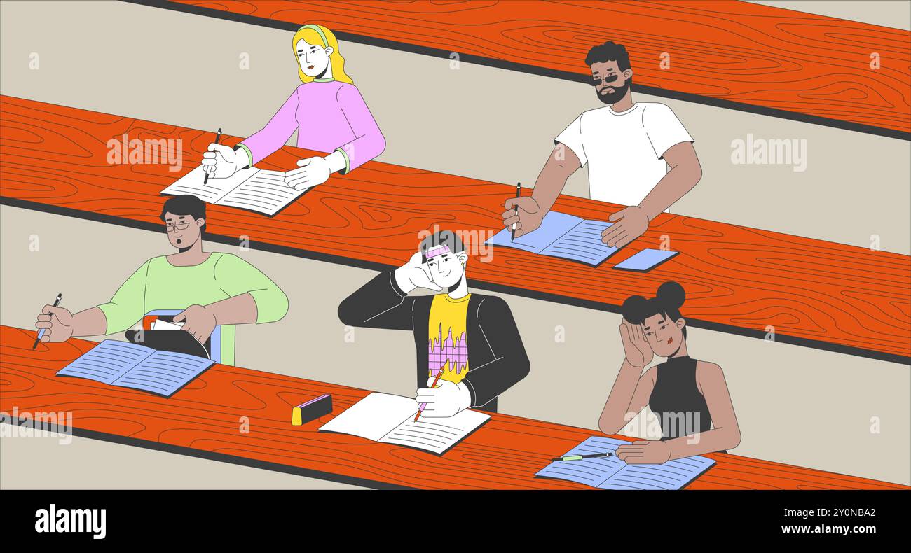 Students cartoon hi-res stock photography and images - Alamy