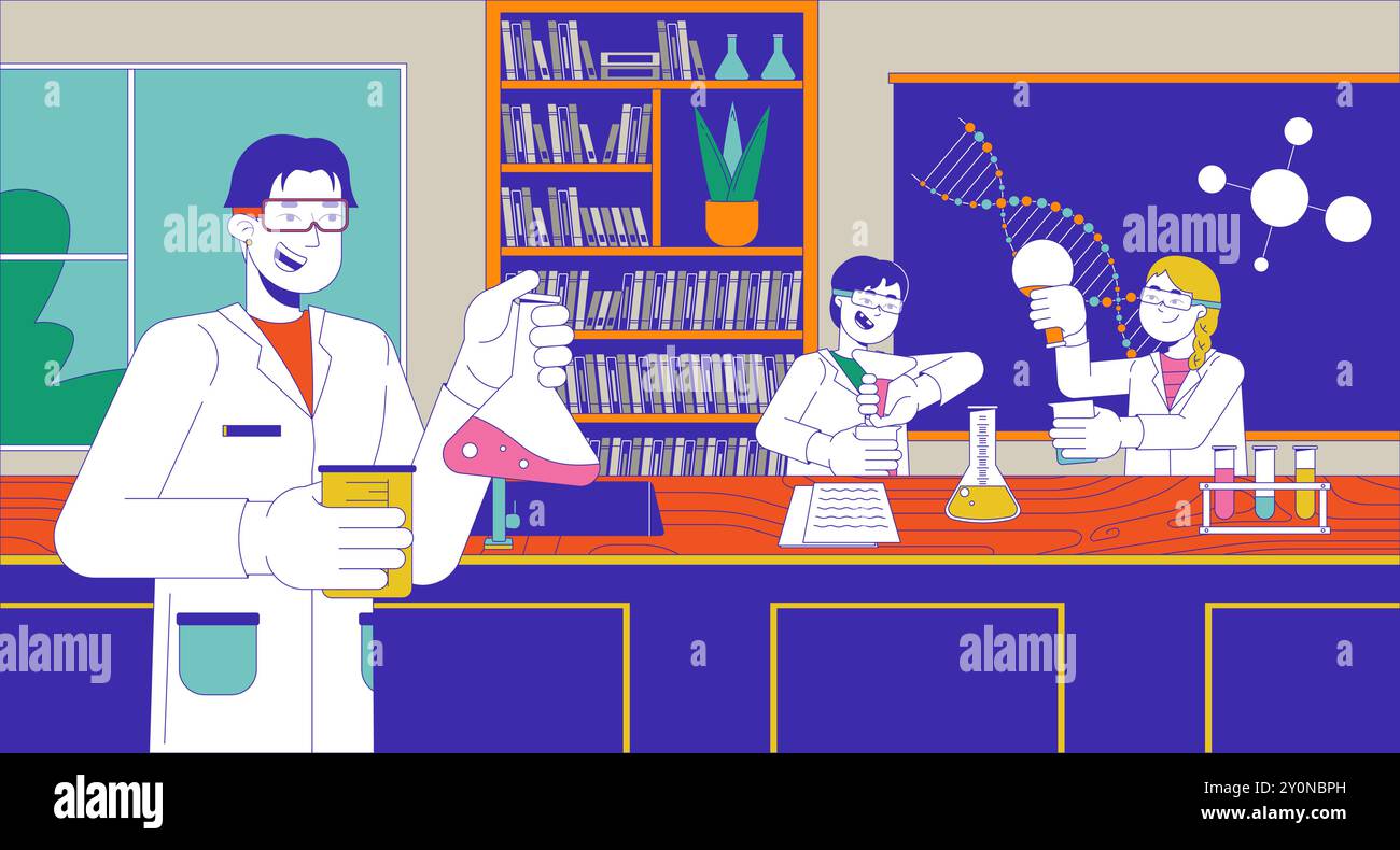 Kids experiments Stock Vector Images - Alamy