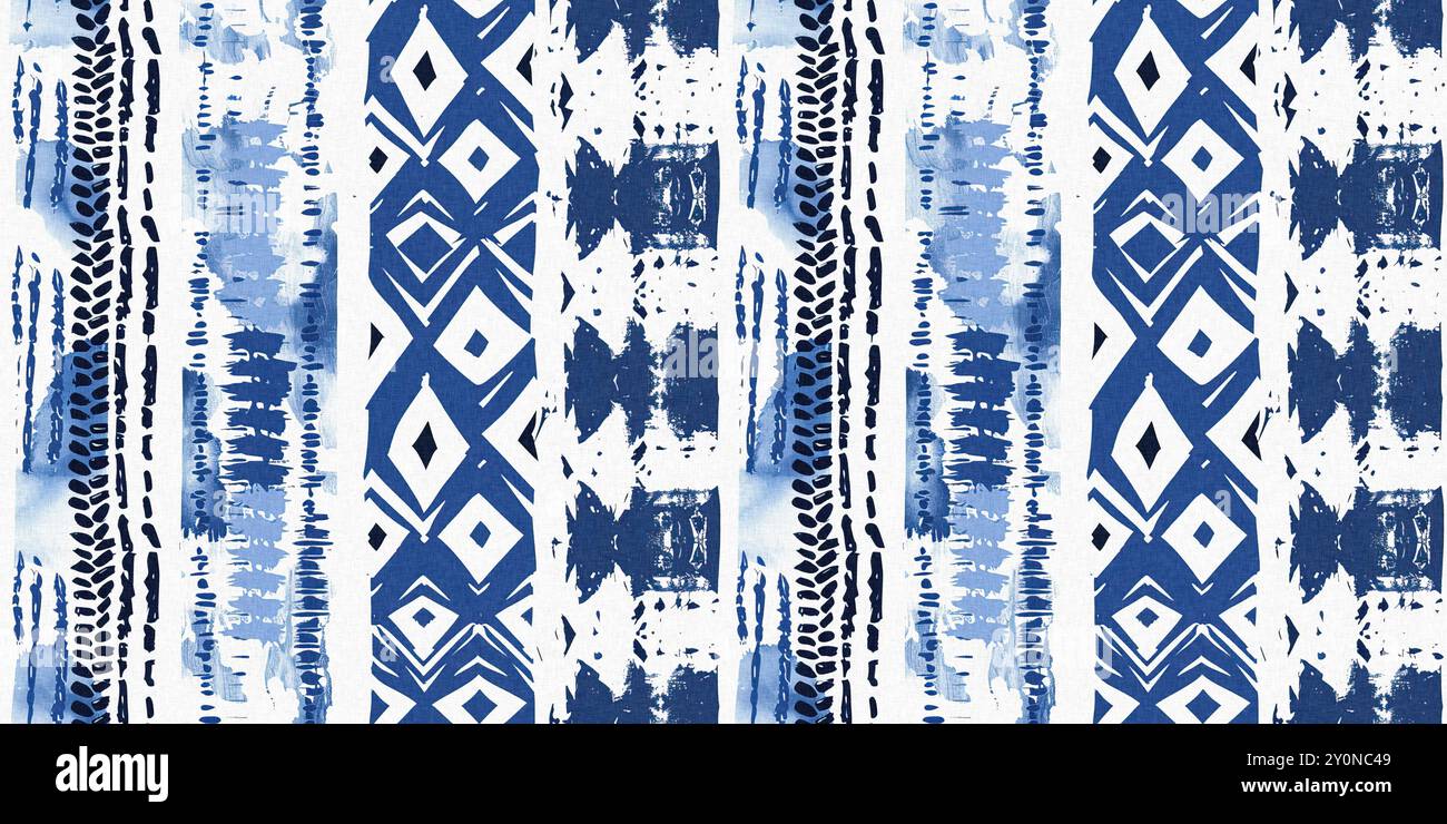 Modern blue white irregular beach stripe border for summer doodle ...