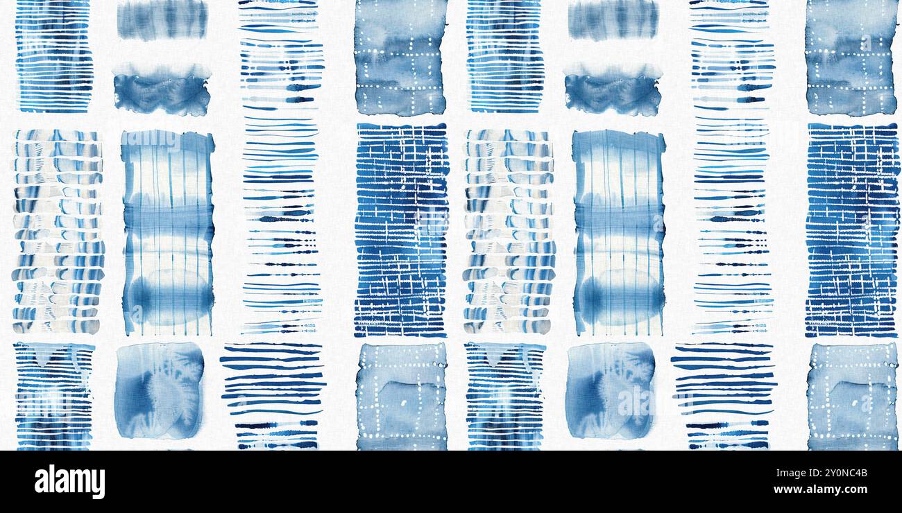 Modern blue white irregular beach stripe border for summer doodle ...