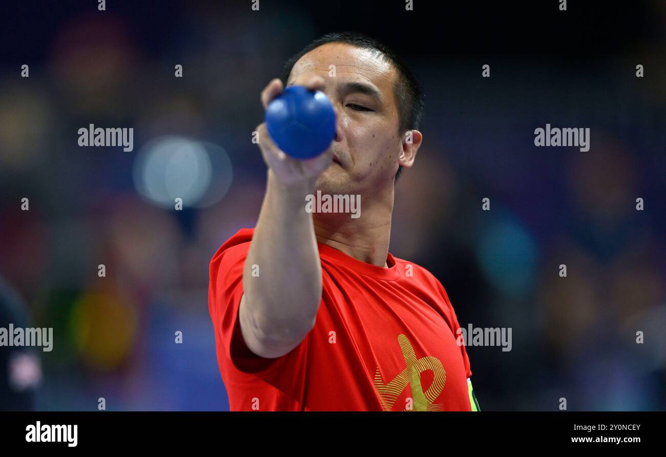 Paris, France. 03rd Sep, 2024. Paris2024 Paralympics. Boccia. Hall 1, Paris Arena Sud. Paris ...