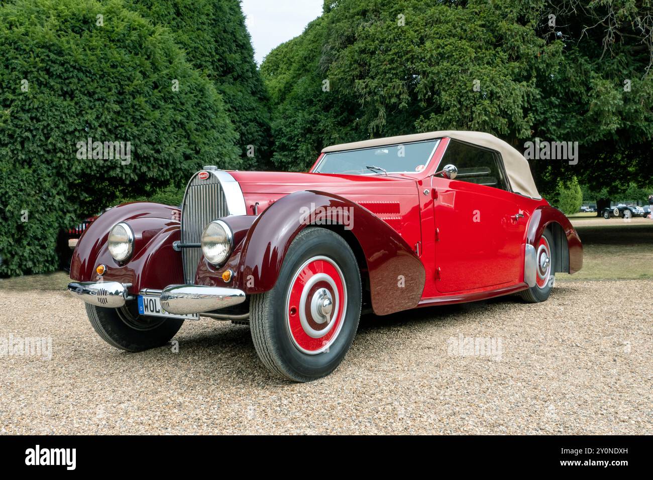 1938 Bugatti Type 57C Cabriolet by Gangloff at the Concours of Elegance ...