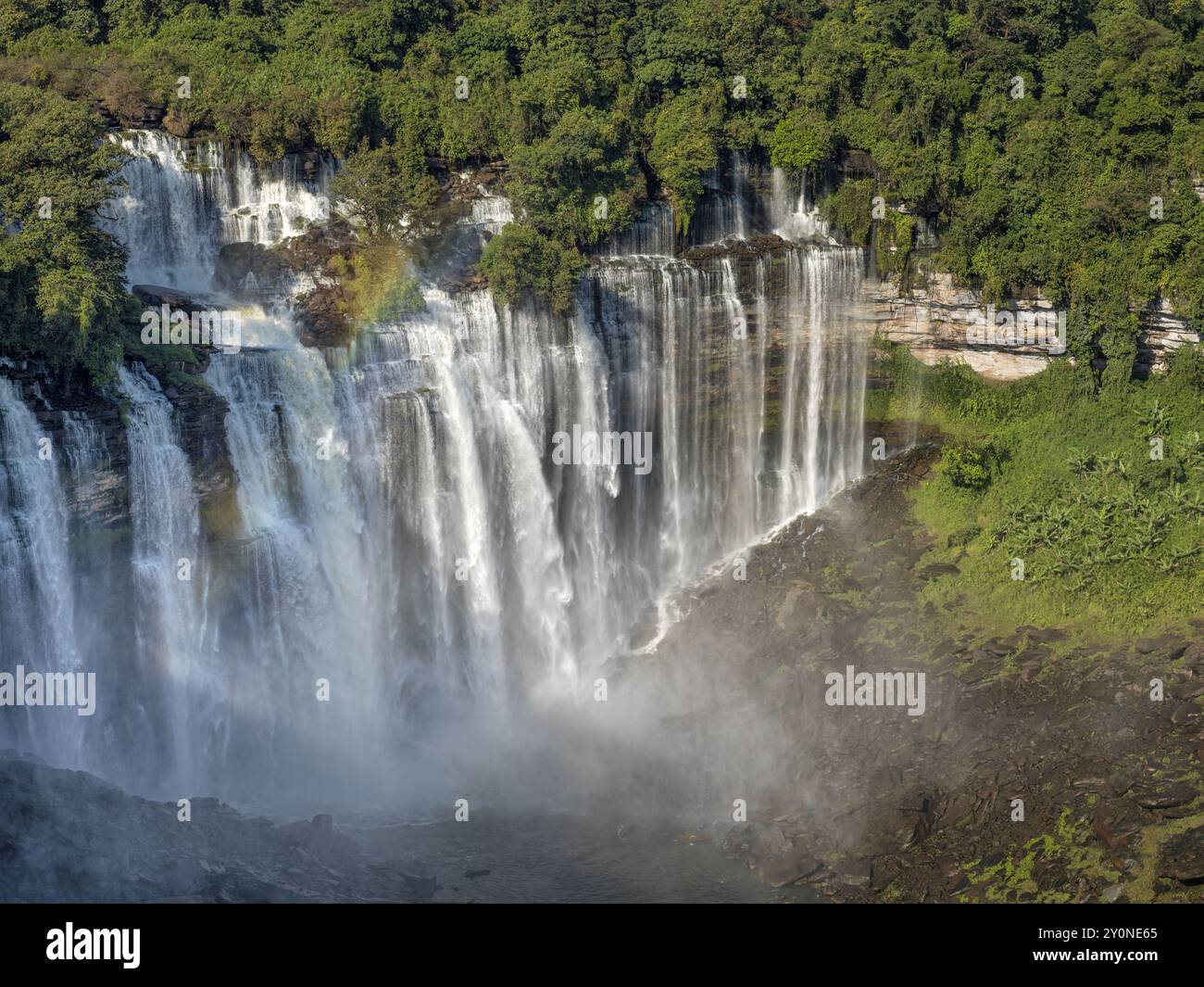 kalandula waterfalls in Malanje Angola Africa Stock Photo - Alamy