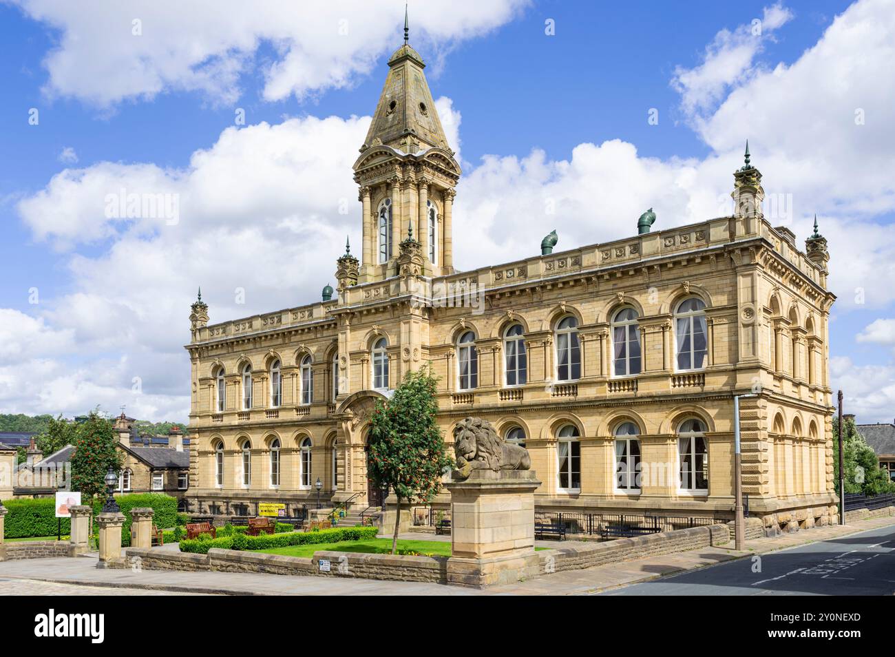 Saltaire Victoria Hall in the Model village built by Sir Titus Salt ...