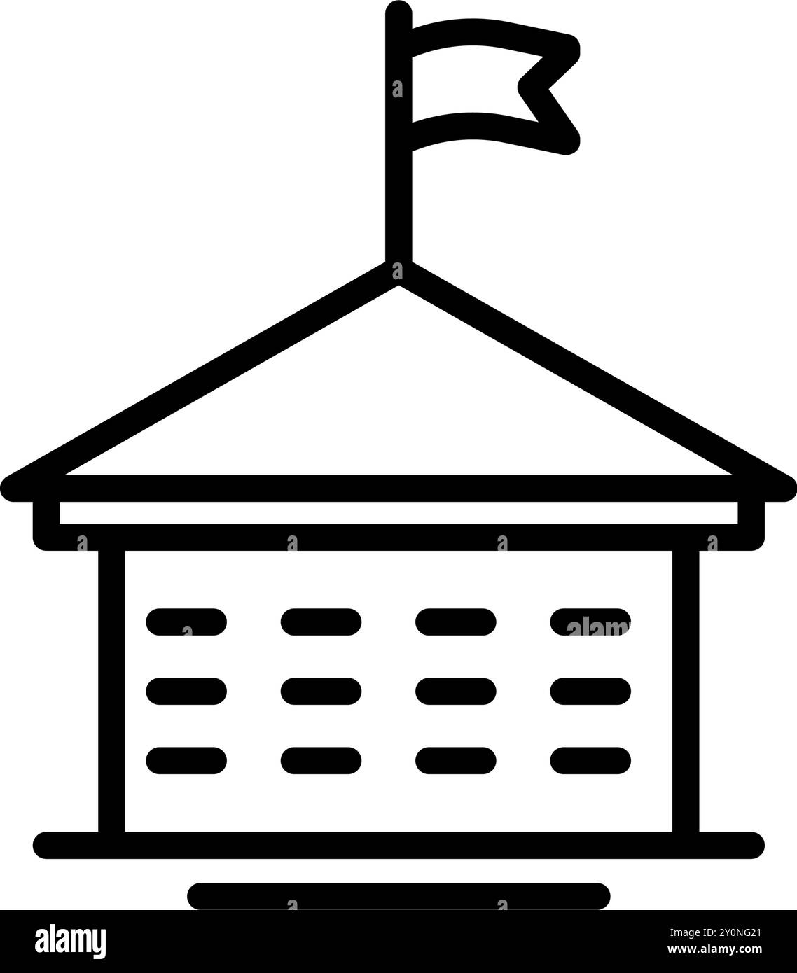 Icon Building School or university symbols editable file Stock Vector ...