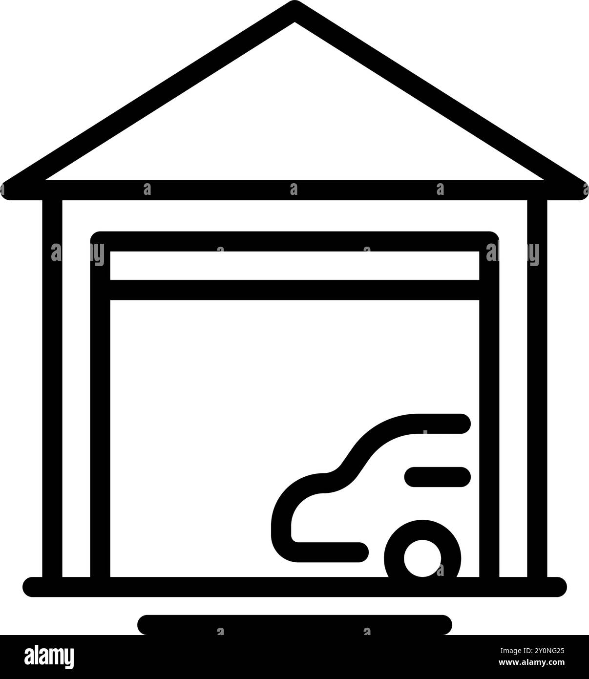 Icon Building car garage symbols editable file Stock Vector Image & Art ...